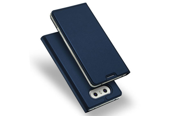 Dark Blue Sony Xperia XZ Case , TPU PU Leather Magnet Mobile Phone Covers