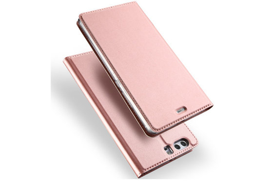 Rose Gold PU Leather Huawei Phone Cases Card Holder Involved For Huawei P10 Plus