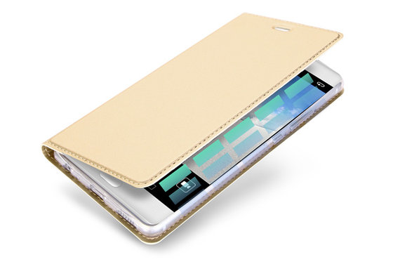 Gold Huawei Phone Cases Shockproof PU Leather Huawei P10 Plus Flip Cover