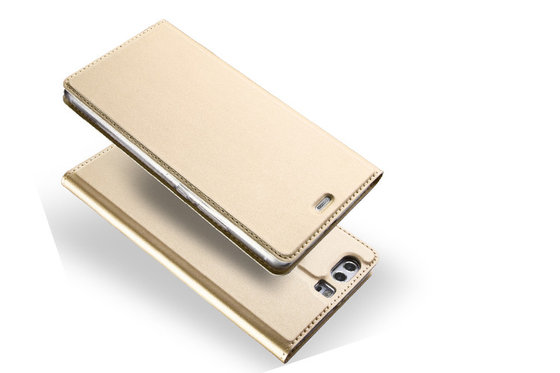 Gold Magnetic Huawei Phone Cases P10 Lite Shockproof Card Holder Included