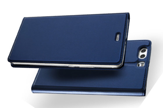 Professional  PU Leather Huawei P9 Lite Phone Case Stand Function Color Optional