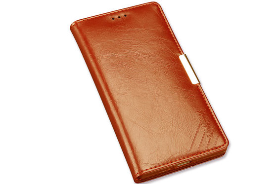 Soft Leather Phone Cases Magnet Brown Sony Xperia XZ Leather Case