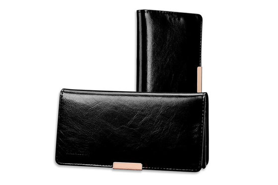 KALAIDENG Premium Leather Cell Phone Cases , Black Sony Xperia XZ Protective Case