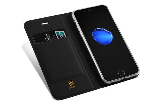 Scratch Proof Iphone 6 Phone Cases , Black Flip Phone Covers With Cable