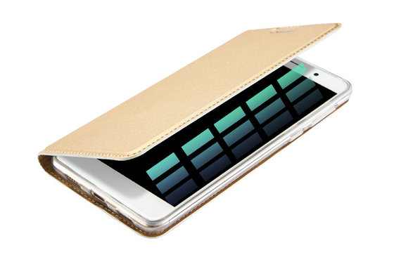 Gold Xiaomi Redmi 4 Phone Case , Xiaomi Leather Case With Stand Function