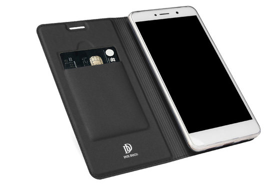 Black Xiaomi Redmi 4 Phone Cover , Shockproof Mobile Phone Flip Cover