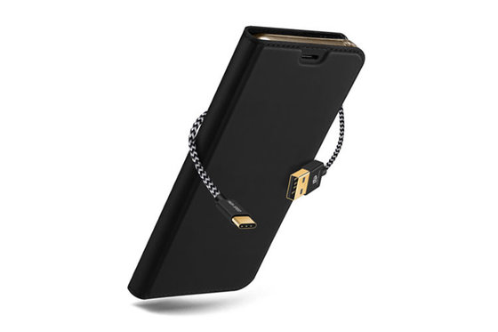 Slim PU Leather Huawei P10 Plus Flip Cover Card Holder With Stand Function