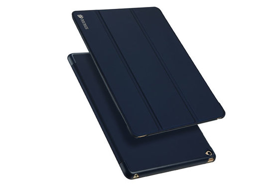 Blue Ipad Mini 4 Smart Cover / Case PU Leather Magnet Stand Shockproof