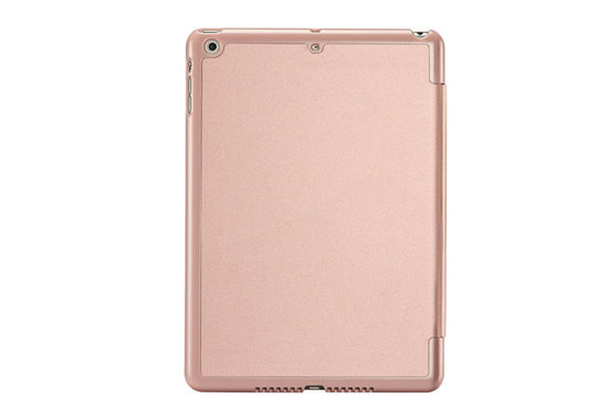 Personal Design Pink IPad Protective Case PU Leather Slim With Hard Plastic Back Cover