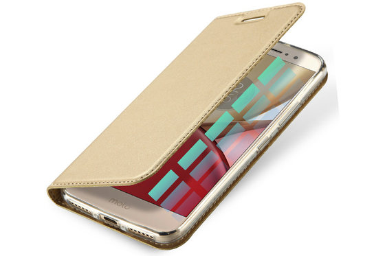 Easy Operate Cell Phone Case Wallet Stand Function PU Leather for MOTO M