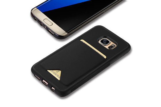 Durable Samsung Cell Phone Covers S7 Edge PU Slip Resistant With Card Slot
