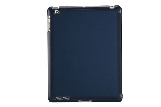 Lightweight IPad Protective Case Blue Synthetic Leather  Waterproof For IPad 4