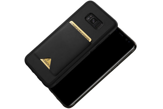 Skin Friendly Samsung Cell Phone Covers S8 Plus PU Leather Slip Resistant Black Color