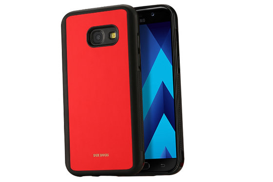 Soft PU Leather Galaxy A3 Phone Case , Red Samsung Galaxy A3 Back Cover