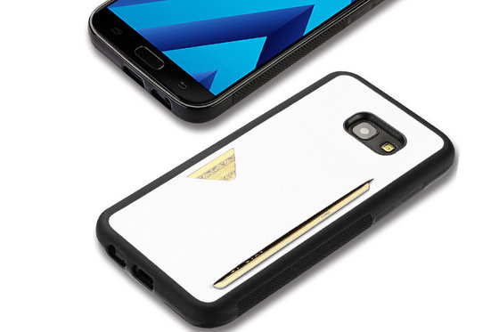 Card Holder Samsung A5 Back Cover , White Samsung Galaxy A5 Phone Covers