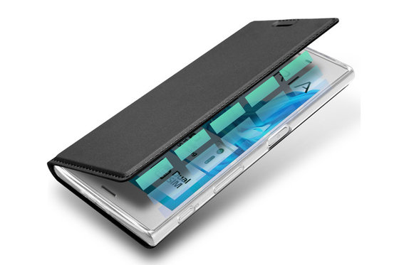 PU Leather Sony XZ Phone Cover TPU Magnets Shockproof With Card Holder