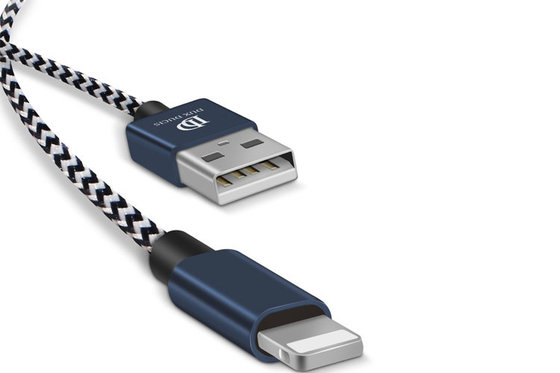 100cm 20cm Blue IPhone Lightning Cable Fast Charge Data Transfer USB 2.0