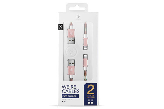 Pink Fast Charge Apple Lightning To Usb Cable Compact Aluminum Connector