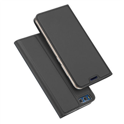 Dark grey PU Leather Phone Cases with stand for xiaomi 6 / leather cell phone case