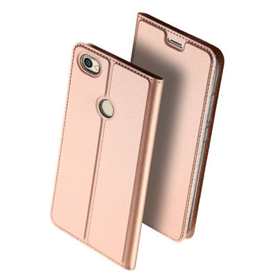 Rose gold LG Q6 phone case with magnet , Mobile Phone Leather Case