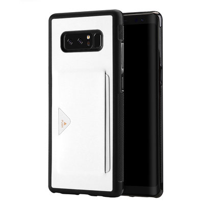 Dust Protect White Color Pu Leather Mobile Phone Cases For Samsung Galaxy Note 8