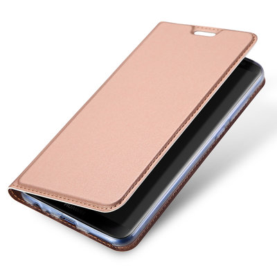 Fashionable PU Leather Huawei Mate 10 Lite Cover Rose Gold Magnets Available