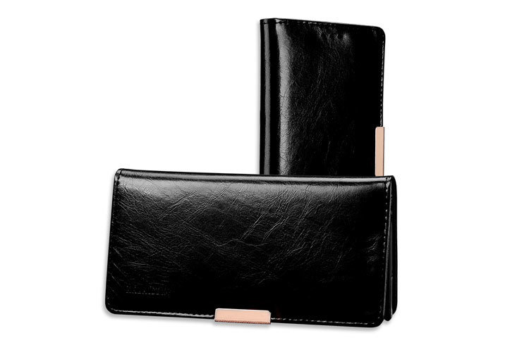 KALAIDENG Premium Leather Cell Phone Cases , Black Sony Xperia XZ Protective Case