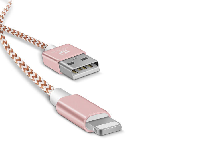 8 Pin Iphone USB Lightning Cable Pink Data Transfer Sync Fast Charge 100cm 20cm Lengths