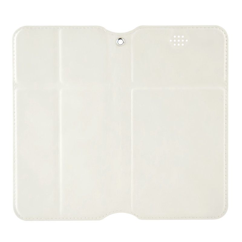 White 5.5 Inch Universal Phone Case / Leather Cell Phone Cases With Stand Function