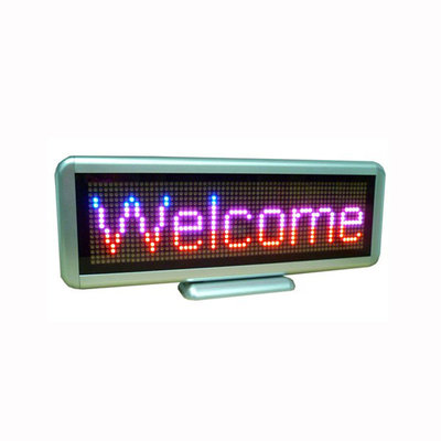 Red/Blue/Pink Messsage LED display Moving Scrolling Programmable Sign Rechargeable C1664RB