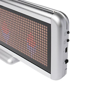 Blue LED Scrolling Message Display Moving Sign Programmable Board Rechargeable C1664B