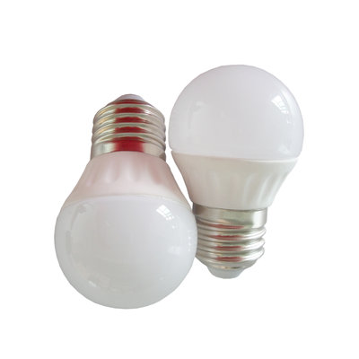 6 Leds 0.5W 3W G45 E14 / E27 Ceramic 5630 SMD LED Light Bulbs for Indoor Illumination
