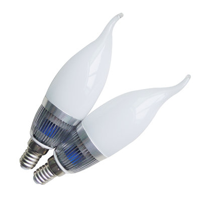 Eco - Friendly Low Voltage DC12V High Power 3 Watt E14 LED Candle Light Bulbs