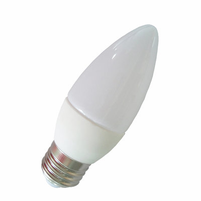 Energy Saving 3 Watt E14 / E27 White Candle Droplight Ceramic Light Bulb (DC 12V)
