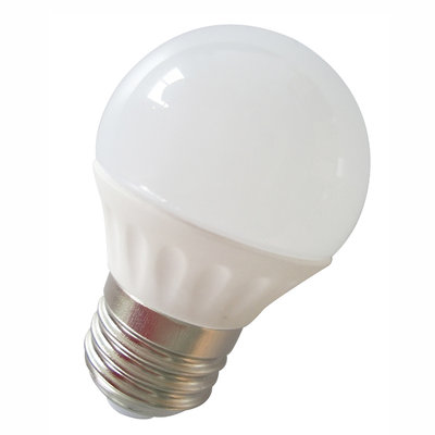 OEM Energy Saving 3W G45 White Ceramic Light Bulb for Indoor Lighting With E14 and E27