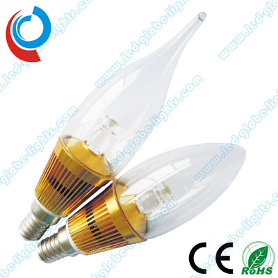 3W 120v - 230v Instant Light Up without Delay E14 LED Candle Light for Candles Droplight
