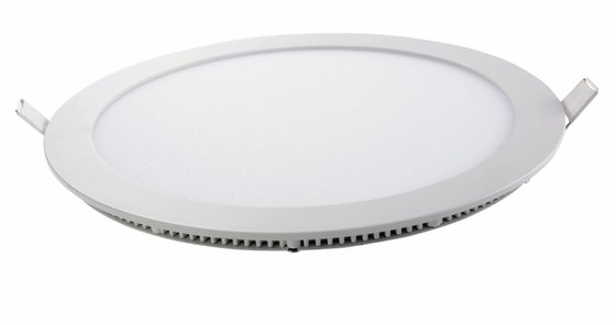 Round 5 Watt Led Flat Panel Lights Energy Saving For Interior , 320lm Aluminum