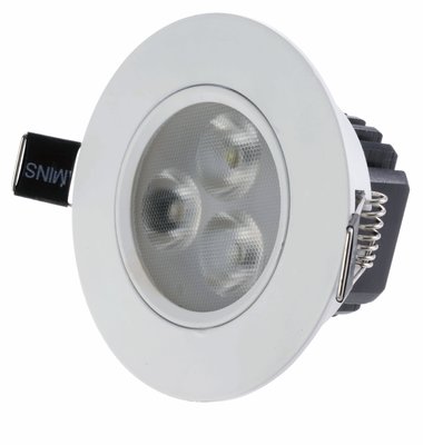 50 - 60HZ Recessed Led Ceiling Lights 3w Epistar Chip , High Efficiency Long Life