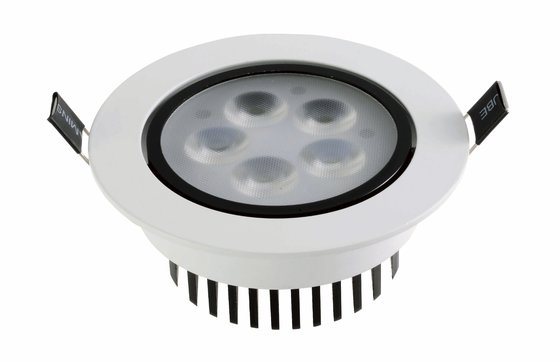 Epistar Chip 5W Led Ceiling Lights 425lm Black Aluminum Alloy High Brightness