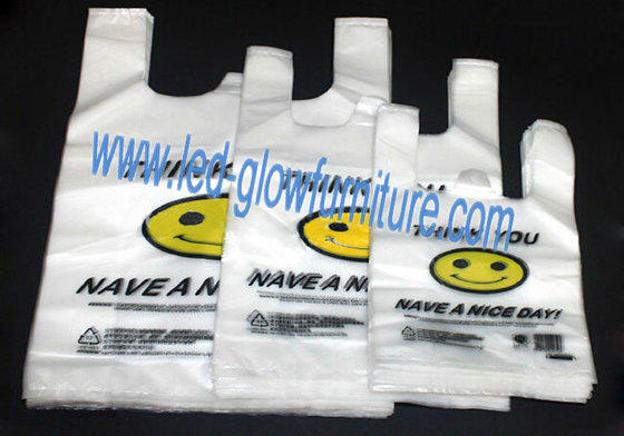 Eco Friendly Plastic Shopping Vest Bags, Manufacture Vest Biodegradable Plastic