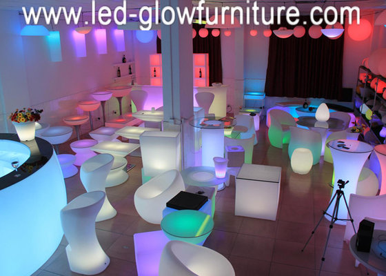 High Capacity led illuminated furniture / tables / chairs for bar , cafes and party