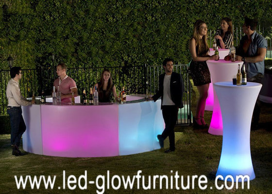 Waterproof illuminated LED party furniture tables with 4 RGB Color Changed