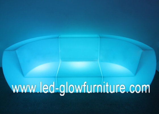 Party remote control nightclub furniture illuminated led couch / chair with cushion