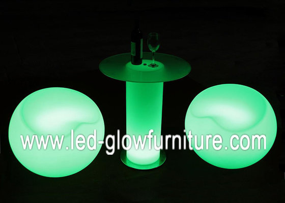 Commercial LED lounge Furniture , apple shape Illuminated LED bench light