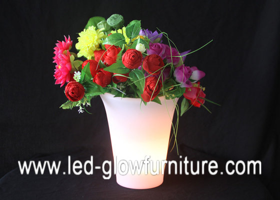 Different size Waterproof lighting LED Flower Pots Rechargeable Plant Containers OEM