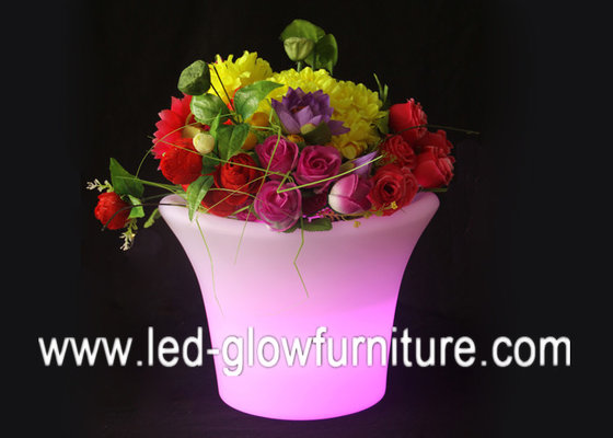 Beautiful Color changing led lighted flower pots outdoor  ,Illuminated LED Ice Bucket / cooler