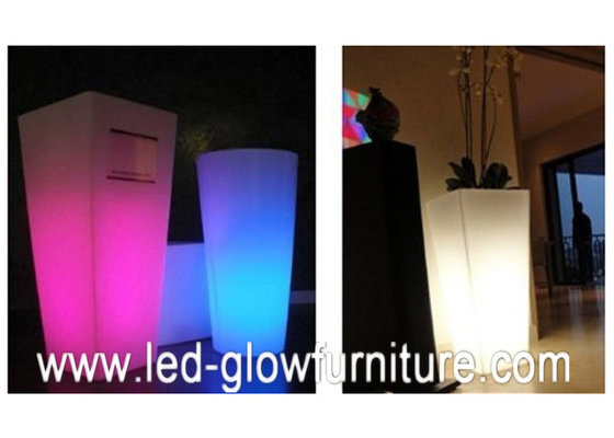 Round / Square / Cube and champagne LED Flower Pots lights , multi - colored led planter pots
