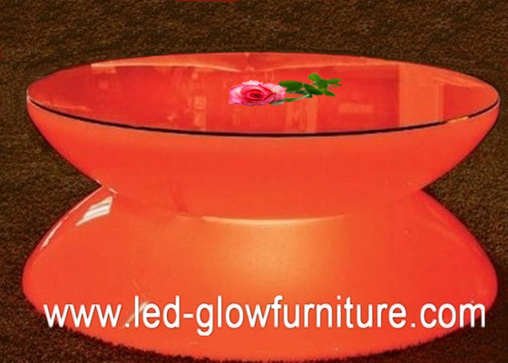 Adjustable Brightness LED Illuminated Table with safety strip for dining , coffee , party