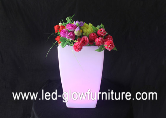 Rechargeable Waterproof Plastic lighting illuminated plant pots for bars , shops decorations