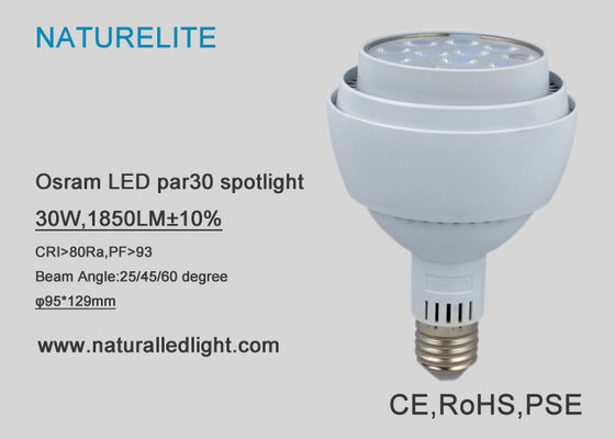 30W OSRAM Led Spotlight Bulbs  1850LM  Warm White For Shopping Mall